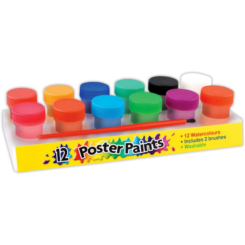Wholesale Stationers -POSTER PAINTS Tubs Watercolour Colour: Assorted