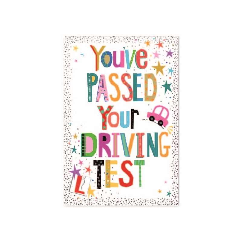 Wholesale Stationers -GREETING CARDS,Driving Test Pass 6's Pink Car & L ...